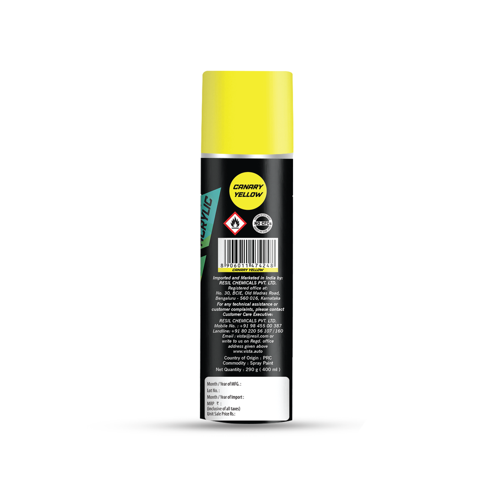 VISTA SPRAY PAINT CANARY YELLOW 400 ml (290 g)